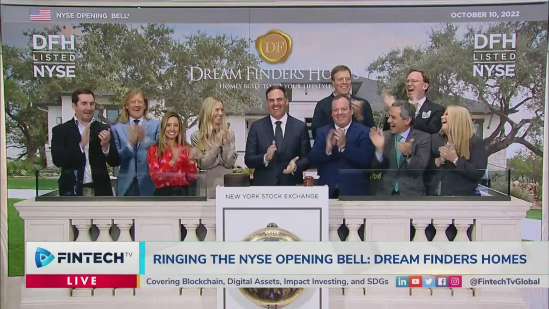 Dream Finders Homes Rings The Opening Bell - FINTECH.TV