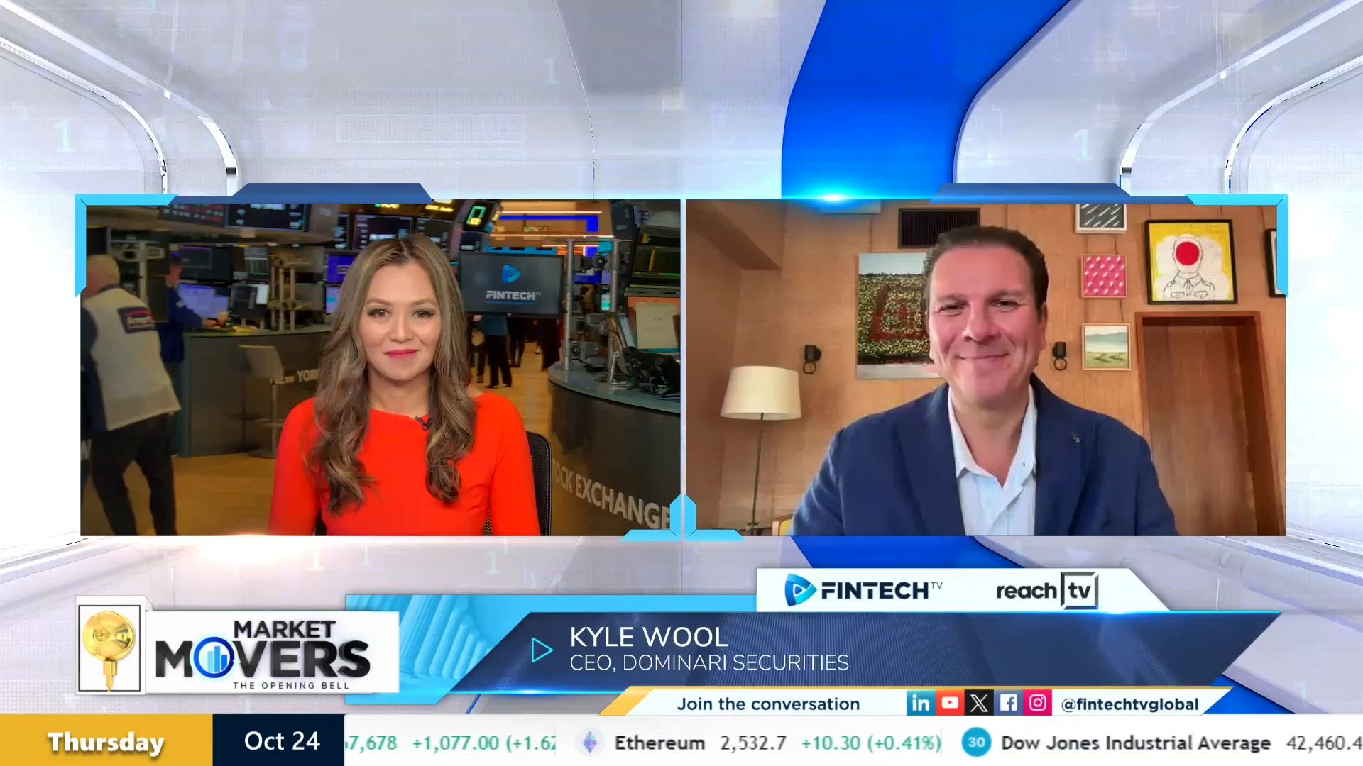 Earnings focus and AI stock volatility with Kyle Wool, CEO Dominari ...